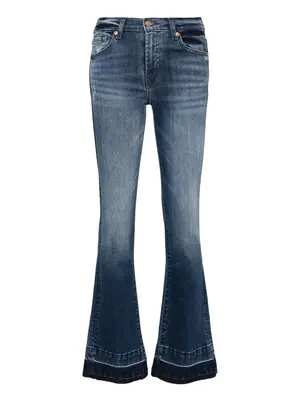 7 For All Mankind Tailorless Bootcut Jeans - Blue