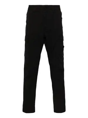 Stone Island Tapered Cargo Trousers - Black