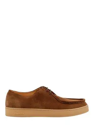 CHURCH'S Suede Lace-Up Shoe With Embossed Logo
