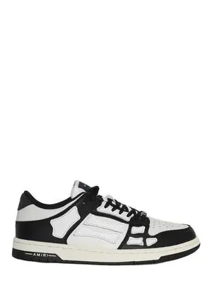 Amiri Skel Top Low Sneakers Black And White