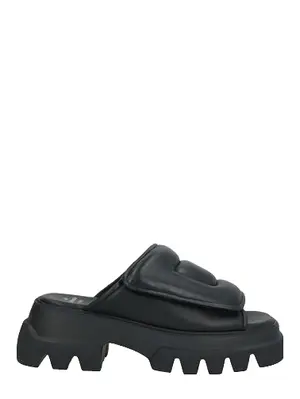 COPENHAGEN  Leather Sandals - Black