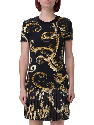 Versace Graphic Print T-shirt - Black