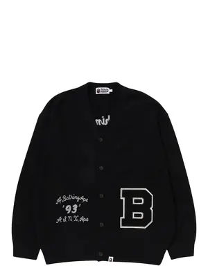 A BATHING APE Knit Cardigan - Black