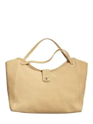 Chanel Maxi Shopping Bag Beige