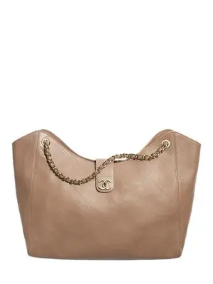 Chanel Maxi Shopping Bag Brown