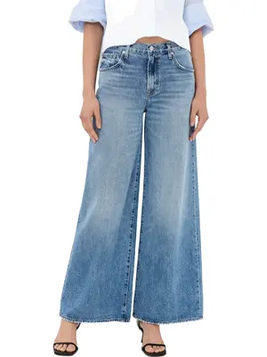 TWP Tiny Dancer Wide Leg Jeans - Vintage Wash