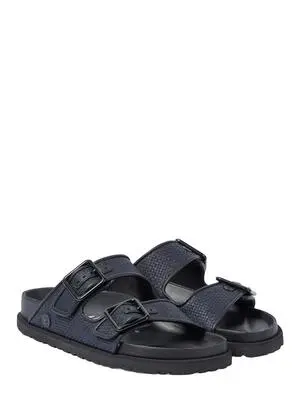 BIRKENSTOCK Arizona Luxe Raffia Sandals - Black