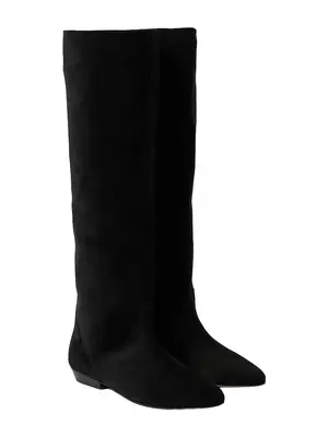 Isabel Marant Sayla Knee-high Suede Boots - Black