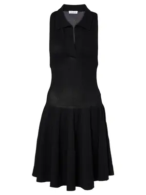 ALAÏA Alaïa Piquet Polo Dress