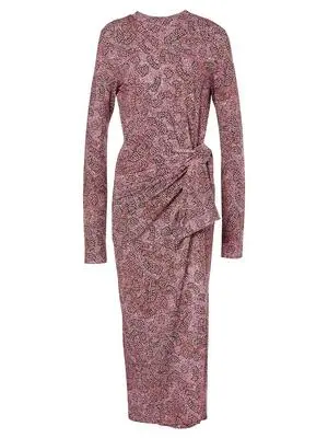 MARANT ETOILE Lisy Jersey Wrap Dress - Multicoloured