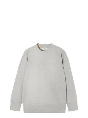 Stella McCartney Chain-embellished Sweatshirt - Light Gray Melange