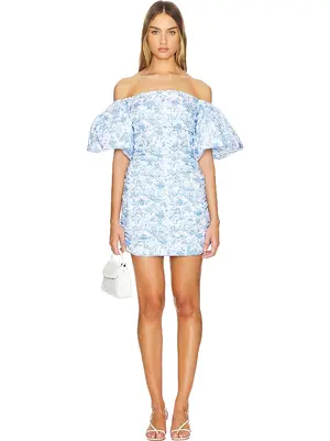 Caroline Constas Bekah Mini Dress - Marina Toile