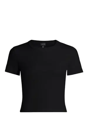 Joe's Jeans The Baby Cotton-blend T-shirt - Black