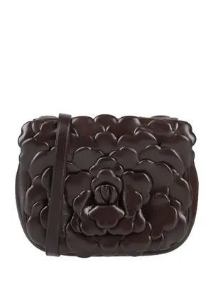 VALENTINO Saddle Cross-body Bag With Floral Appliqués