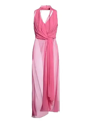 Alberta Ferretti Voile Pleated Top - Pink