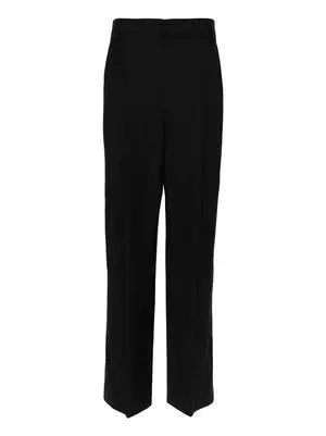 Brunello Cucinelli Pressed-crease Palazzo Pants - Black