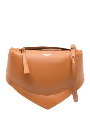 FEDERICO CINA Mini Tortellino Leather Bag - Brown