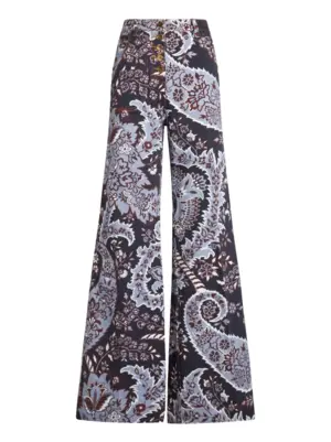 ETRO ETRO Paisley-Print Flared Jeans