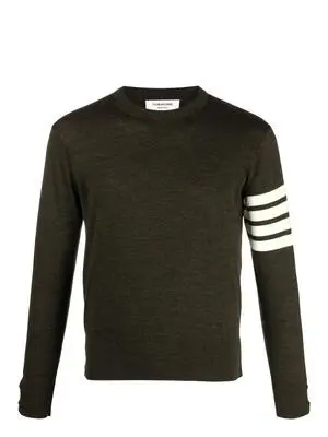 Thom Browne 4-bar Wool Jumper - Green