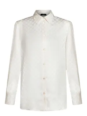 Etro Silk Jacquard Shirt - White