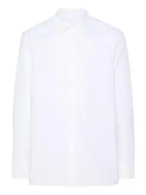 JIL SANDER Long-sleeve Organic Cotton Shirt White