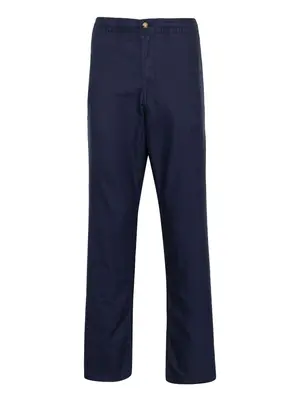 Polo Ralph Lauren Drawstring Cotton Trousers - Blue