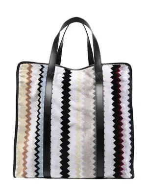 Missoni Zigzag-woven Tote Bag - Grey