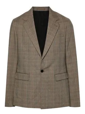 ALLSAINTS Maffrett Fine-check Blazer - Neutrals