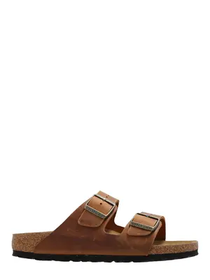 BIRKENSTOCK Arizona Leather Sandals - Brown