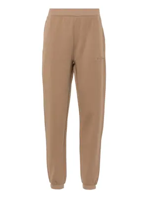 Max Mara Logo-embroidered Track Pants - Brown