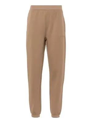 Max Mara Logo-Embroidered Track Pants Brown