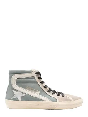 GOLDEN GOOSE Slide Suede Sneakers - Blue