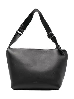 JW Anderson Small Corner Leather Shoulder Bag - Black