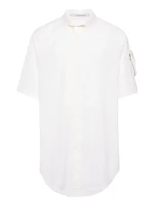 JULIUS Short-sleeve Poplin Shirt - Neutrals