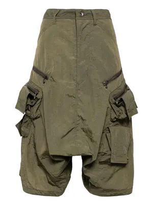 JULIUS Mid-rise Cargo Shorts - Green