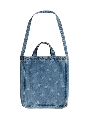 Axel Arigato Dune Script Denim Tote Bag - Blue