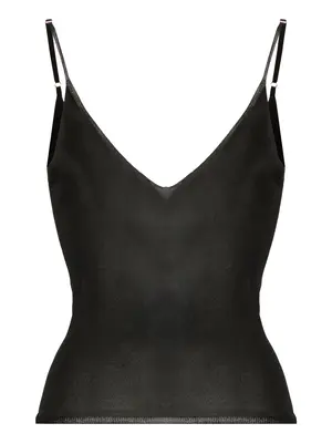 Jacquemus La Maille V-neck Tank Top - Black