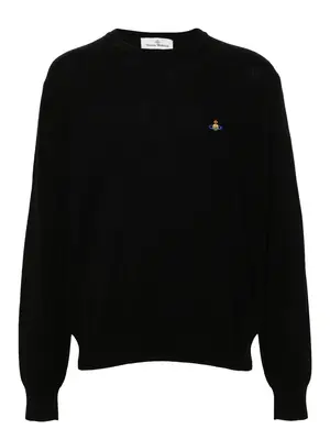 VIVIENNE WESTWOOD Alex Fine-knit Jumper - Black
