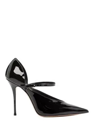 Casadei 100mm Jolly Leather Pumps - Black