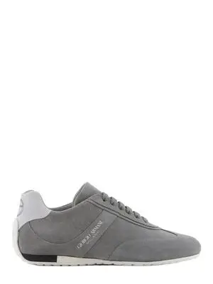 Giorgio Armani Suede Sneakers - Grey