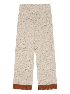 Alanui Dreamscape Fringe-detail Trousers - Neutrals