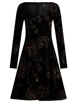 ETRO ETRO Velveted Printed Mini Dress