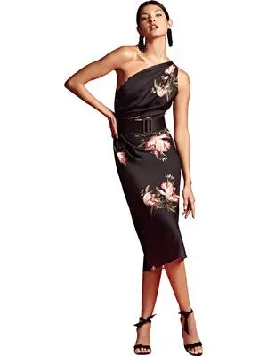 Sachin & Babi Carmen Floral Dress - Noir Blossom
