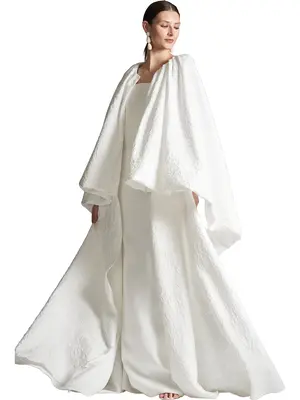 Sachin & Babi Aura Cloque Coat - Ivory