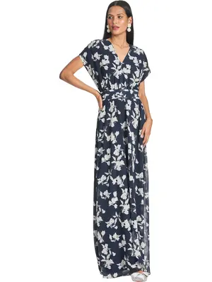 Sachin & Babi Leah Gown - Navy Venetia Petal