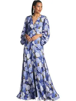 Sachin & Babi Jenny Printed Gown - Rosa Azurro