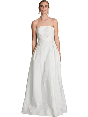 Sachin & Babi Belle Gown - Ivory