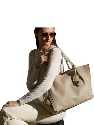 Ralph Lauren Ralph Lauren RL 888 Calfskin Tote Mineral