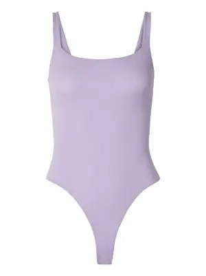 SKIMS Skims Fits Everybody Square Neck Bodysuit Purple