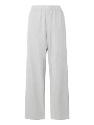 SKIMS Boyfriend Stretch-modal And Cotton-blend Jersey Track Pants - Gray